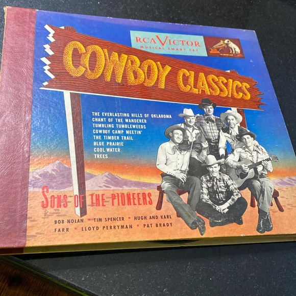 rca victor | Art | Cowboy Classics Sons Of The Pioneers Book Of 4 Vinyl ...